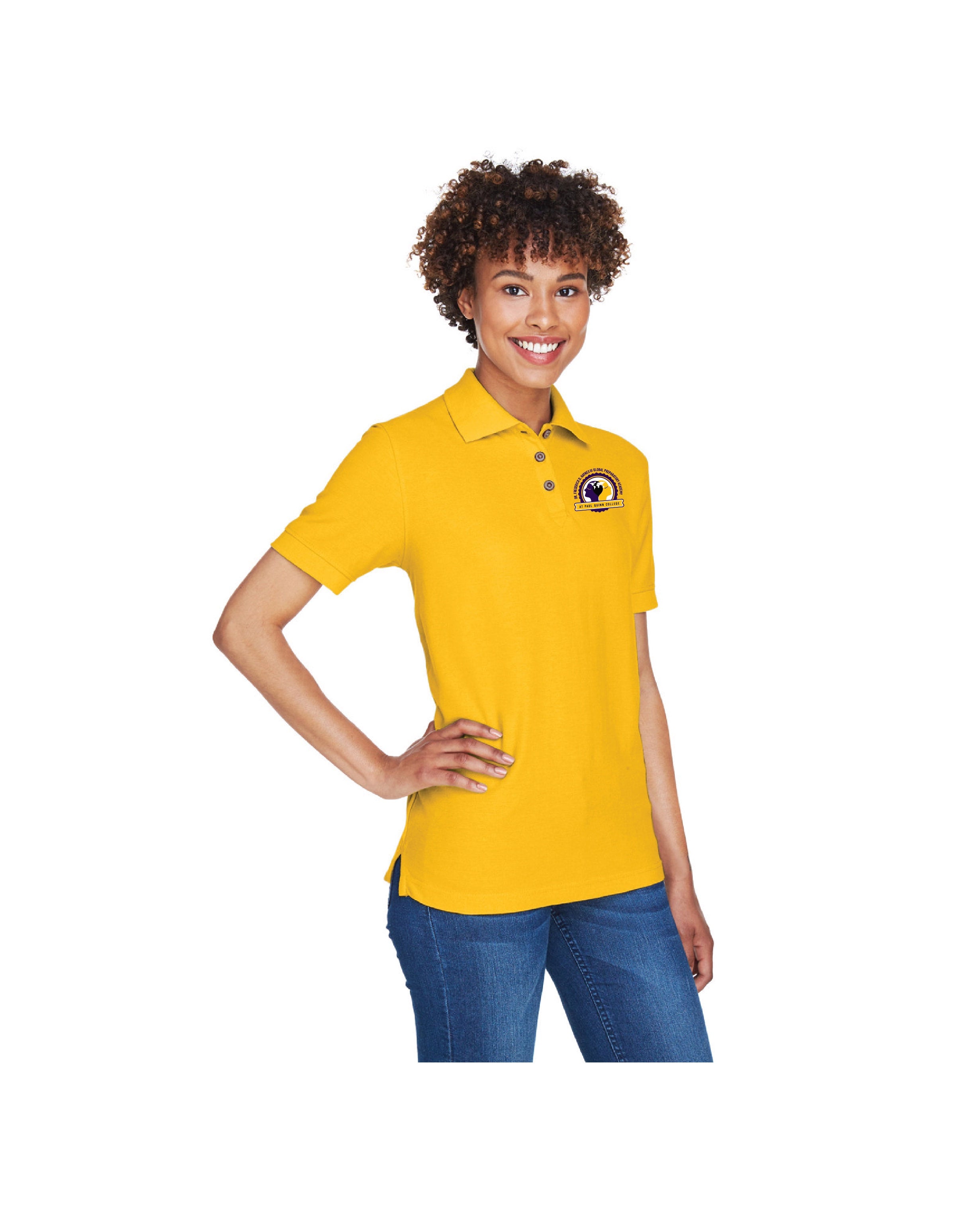 (FDH) 7th Grade Girls Cotton Uniform Polo (Gold) | Affordable Uniforms
