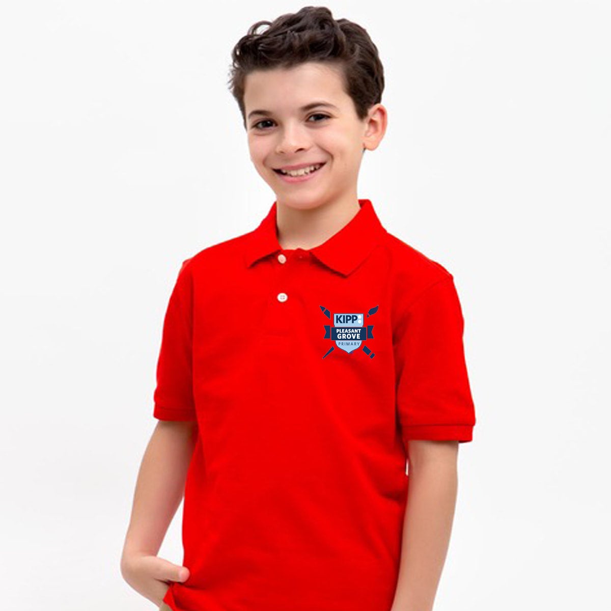 (KPGP) Red Unisex Uniform Polo (3rd - 5th Grade) | Affordable Uniforms