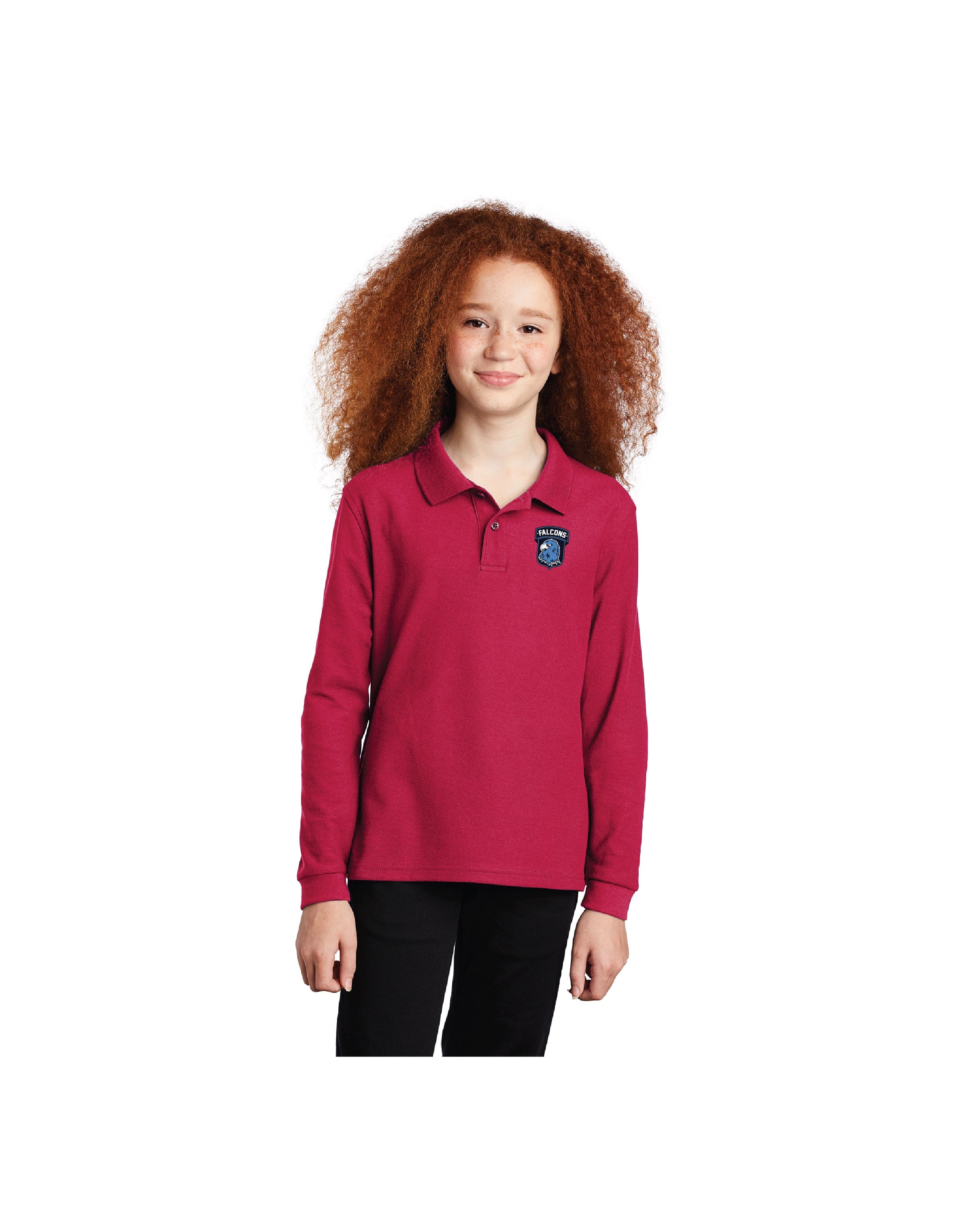 (CCA) Unisex Long Sleeve Polo | Affordable Uniforms