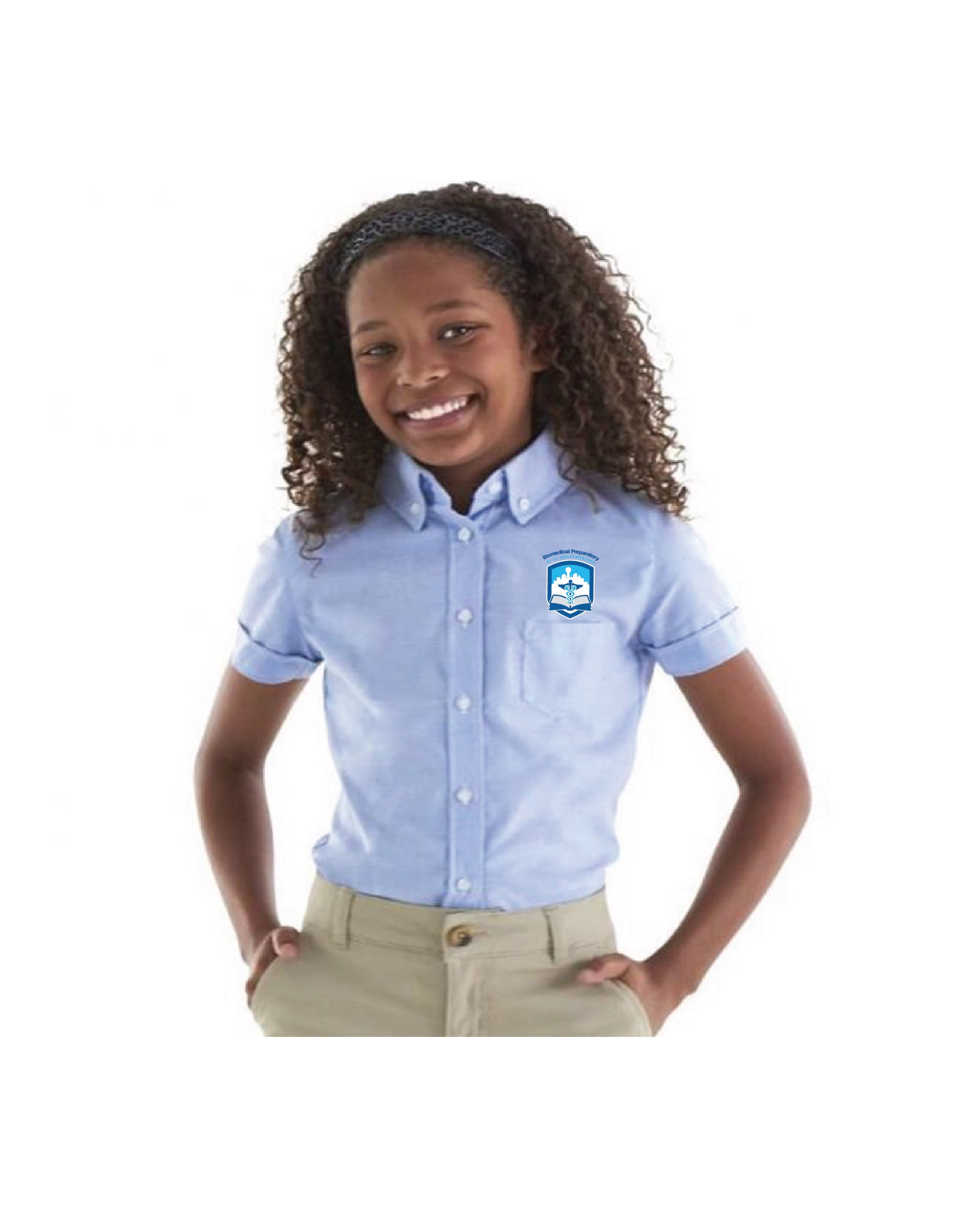 (BIO) Girls Oxford Uniform Dress Shirt | Affordable Uniforms